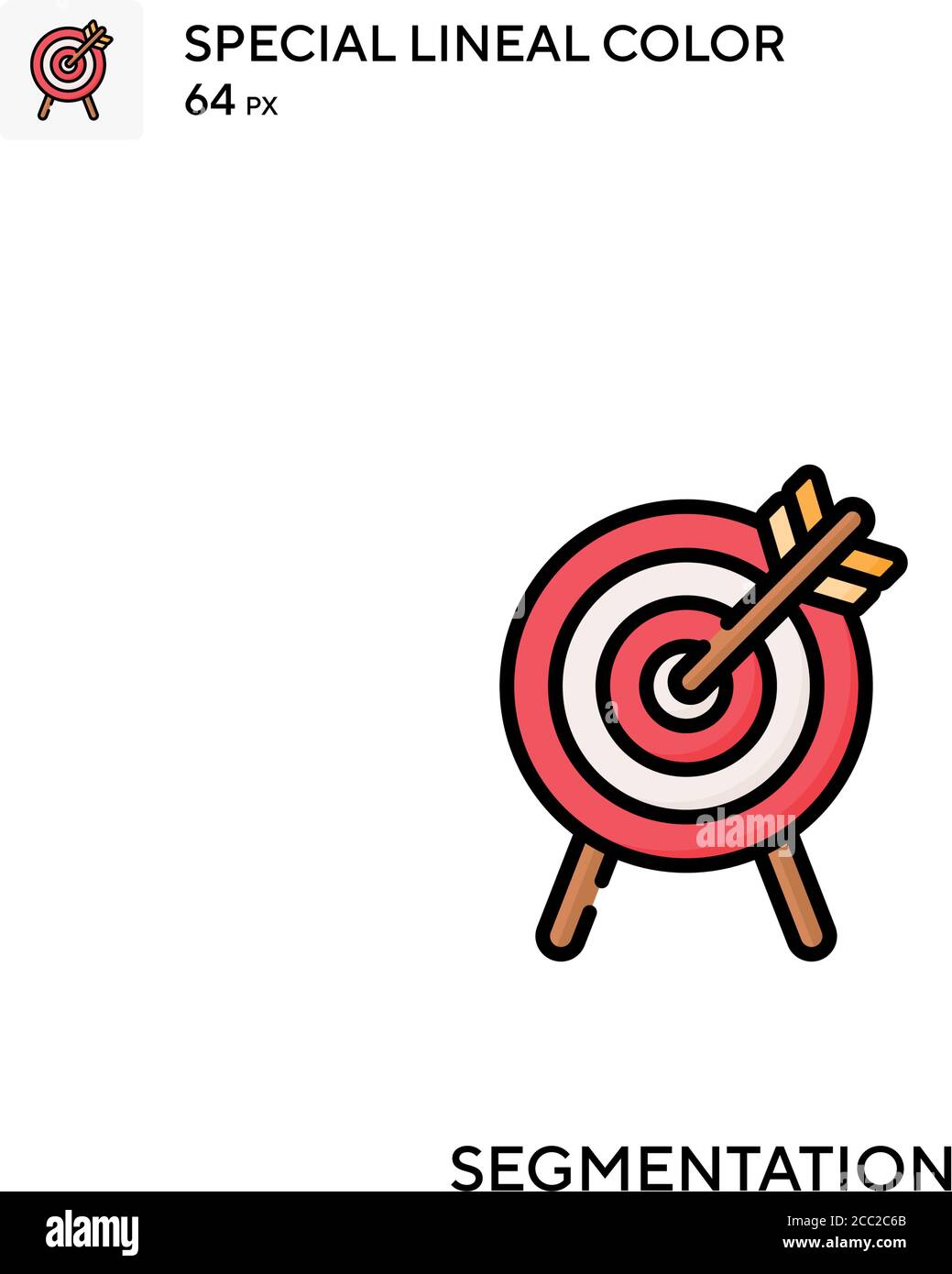Segmentation Special lineal color vector icon. Segmentation icons for ...