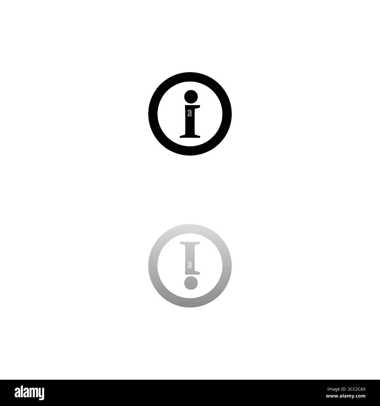 Info. Black symbol on white background. Simple illustration. Flat ...