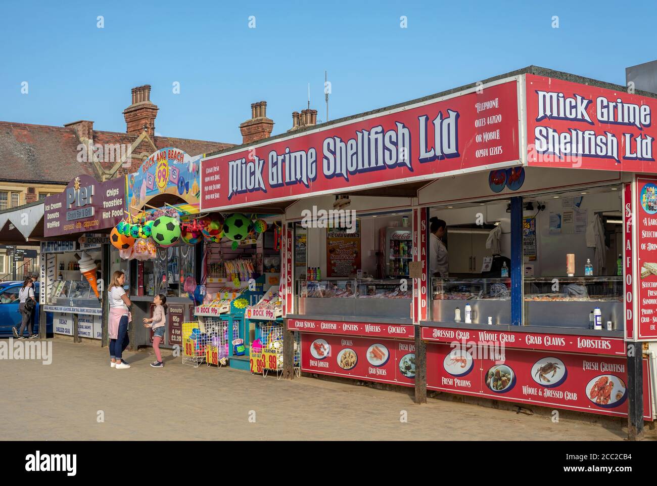Food stall beach blue sky beach hi-res stock photography and images - Alamy