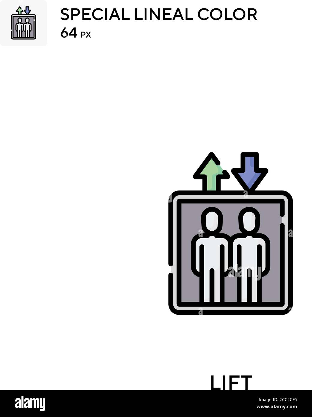 Lift Special lineal color vector icon. Lift icons for your business ...