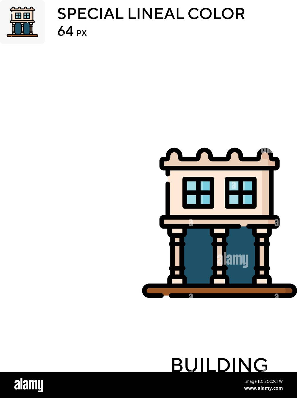 Building Special lineal color vector icon. Building icons for your ...