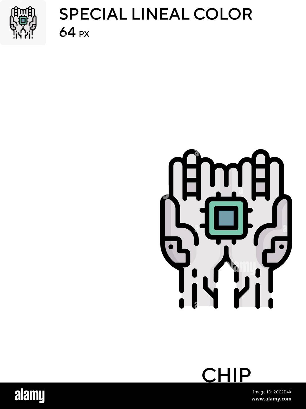 Chip Special lineal color vector icon. Chip icons for your business ...