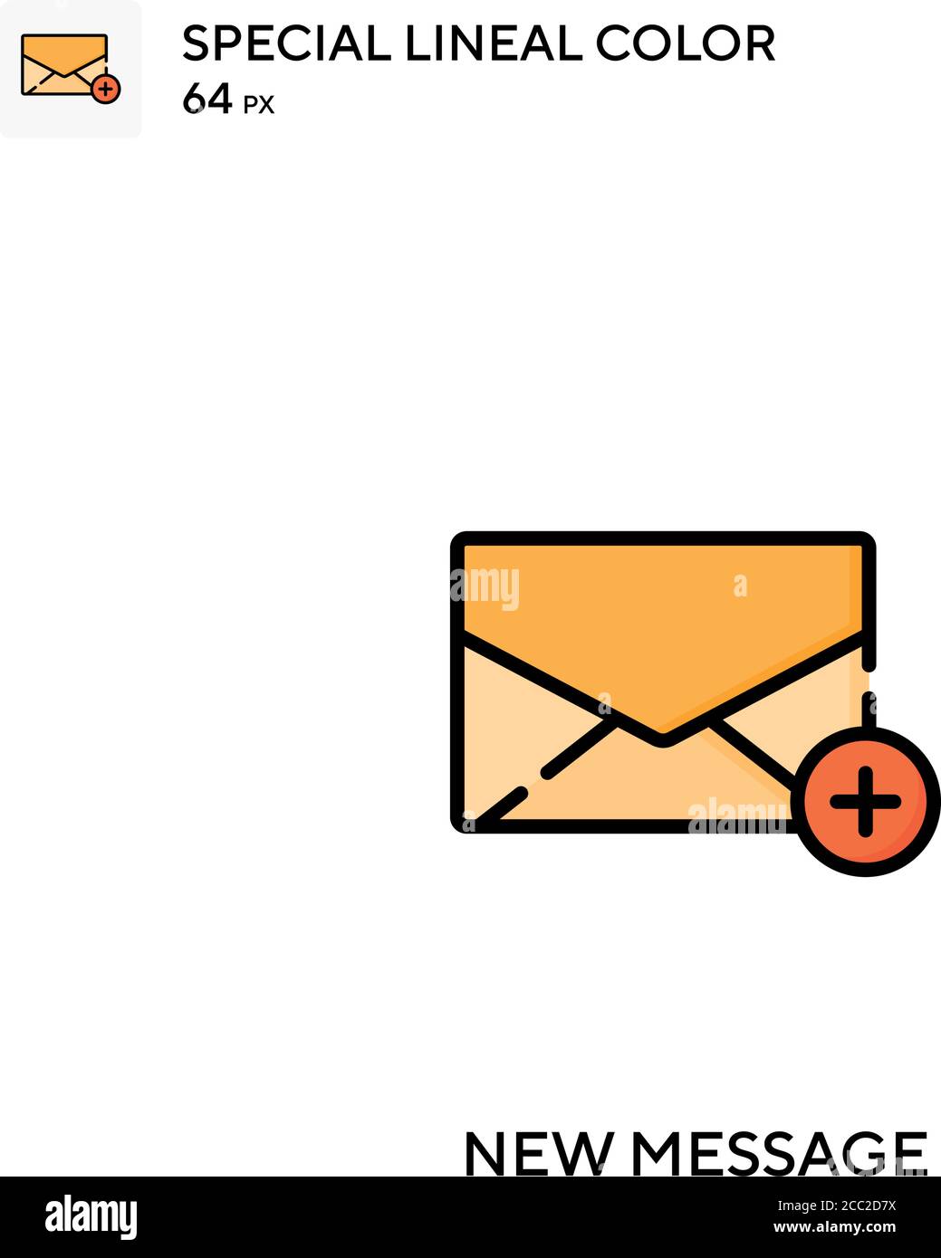 New message Special lineal color vector icon. New message icons for ...