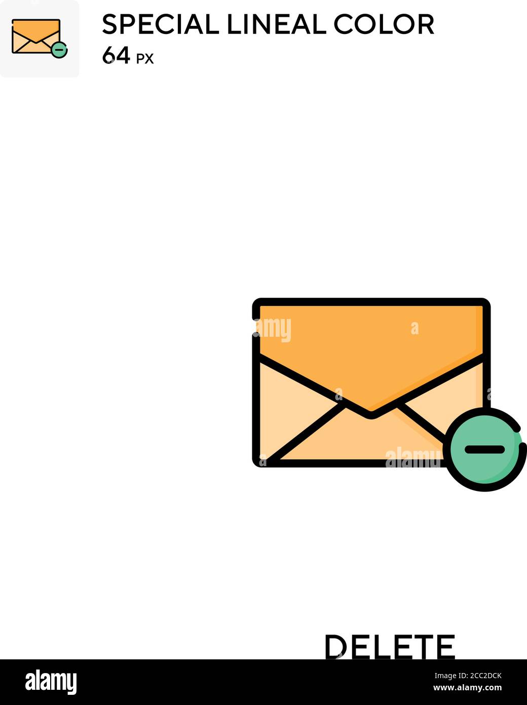 Delete Special lineal color vector icon. Delete icons for your business ...