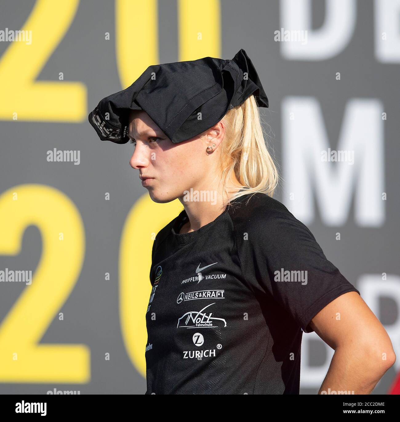 Lisa MAYER (Sprintteam Wetzlar) Women's 100m preliminary run, on 08.08. ...