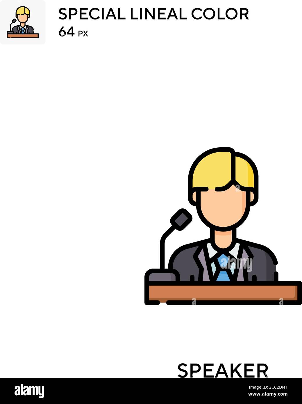 Speaker Special lineal color vector icon. Speaker icons for your ...