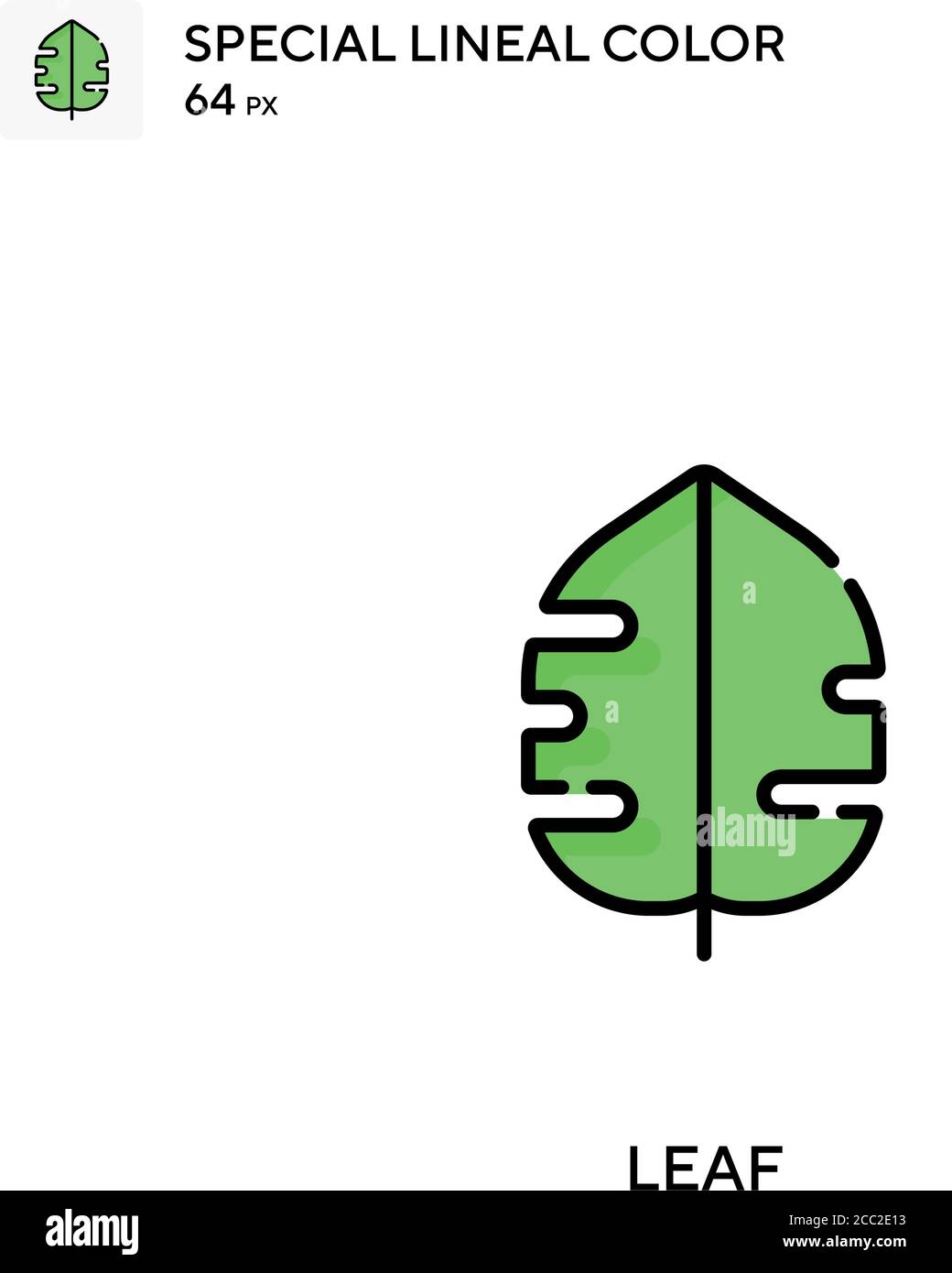 Leaf Special lineal color vector icon. Leaf icons for your business ...