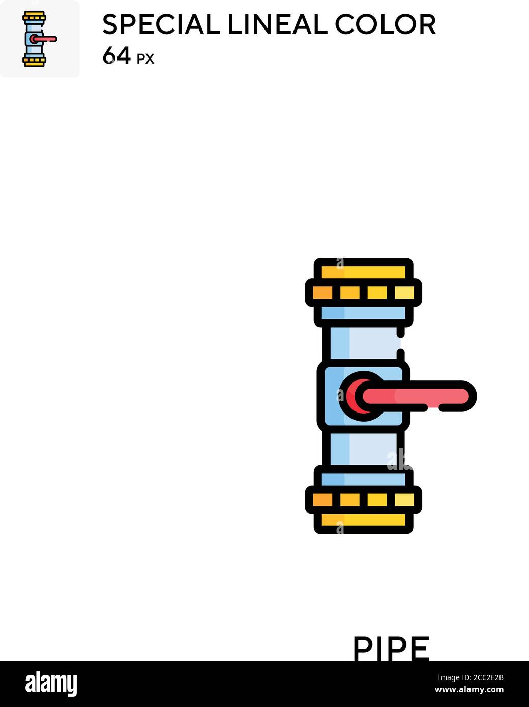 Pipe Special lineal color vector icon. Pipe icons for your business ...