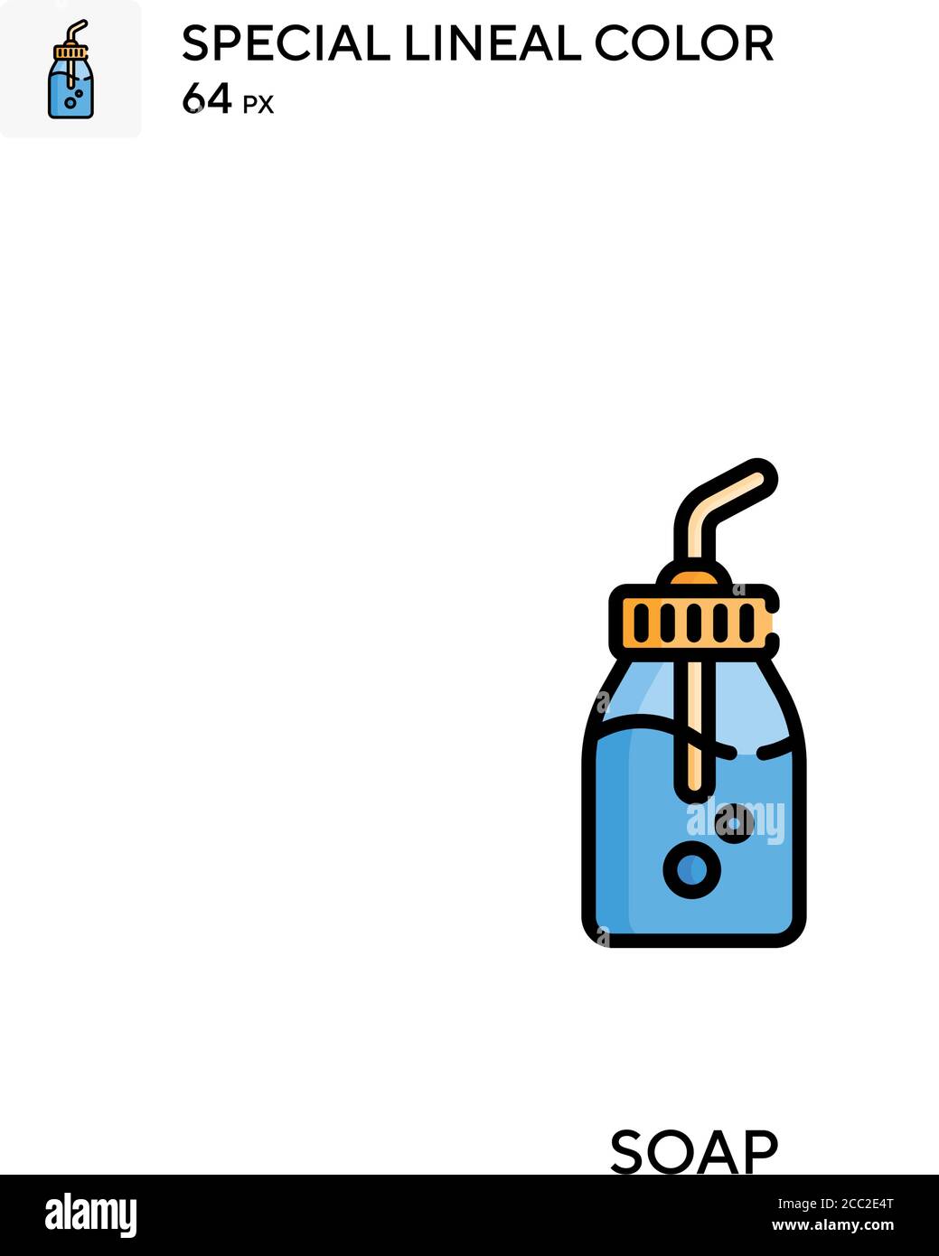 Soap Special lineal color vector icon. Soap icons for your business ...