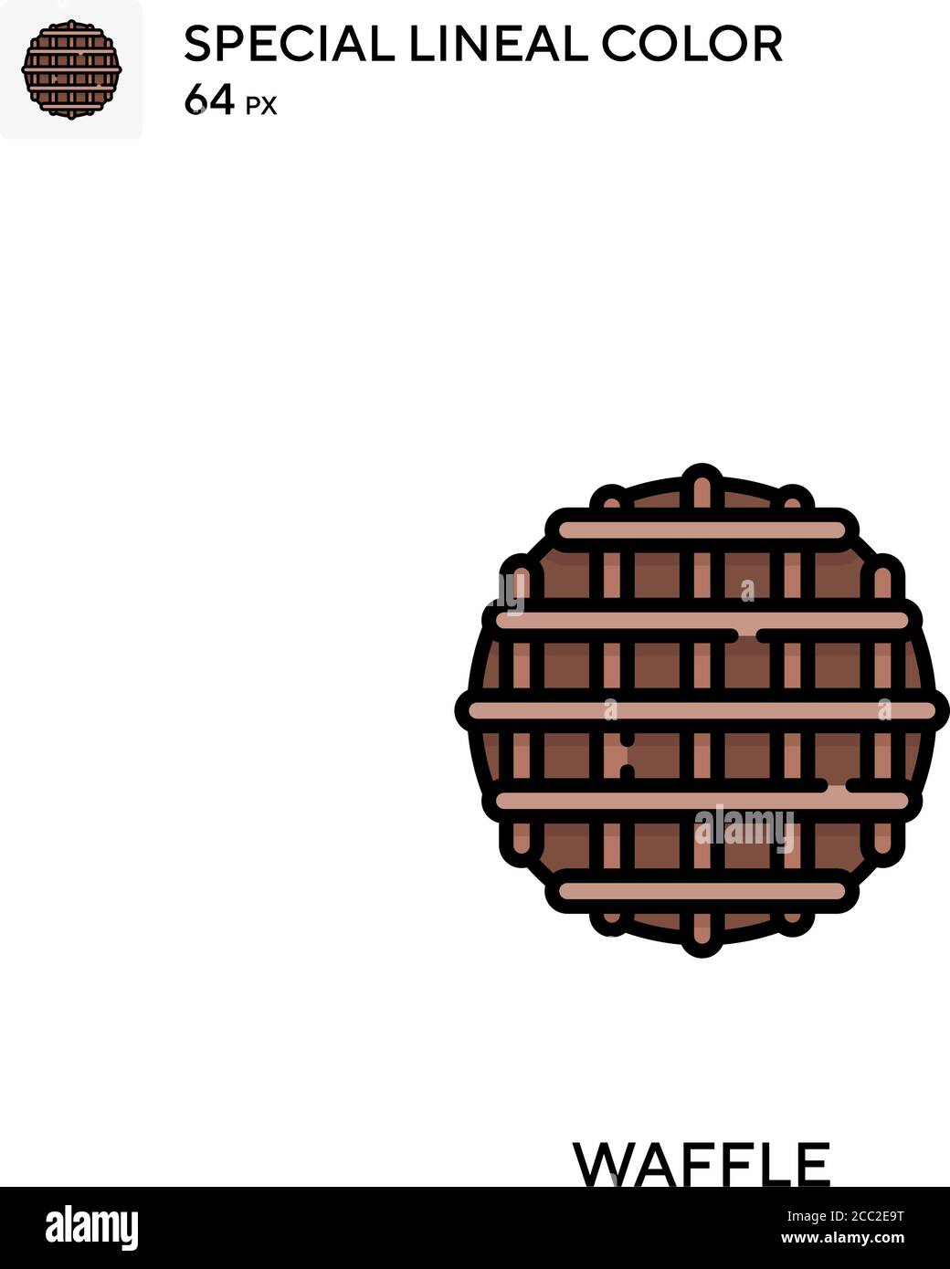 Waffle Special lineal color vector icon. Waffle icons for your business ...