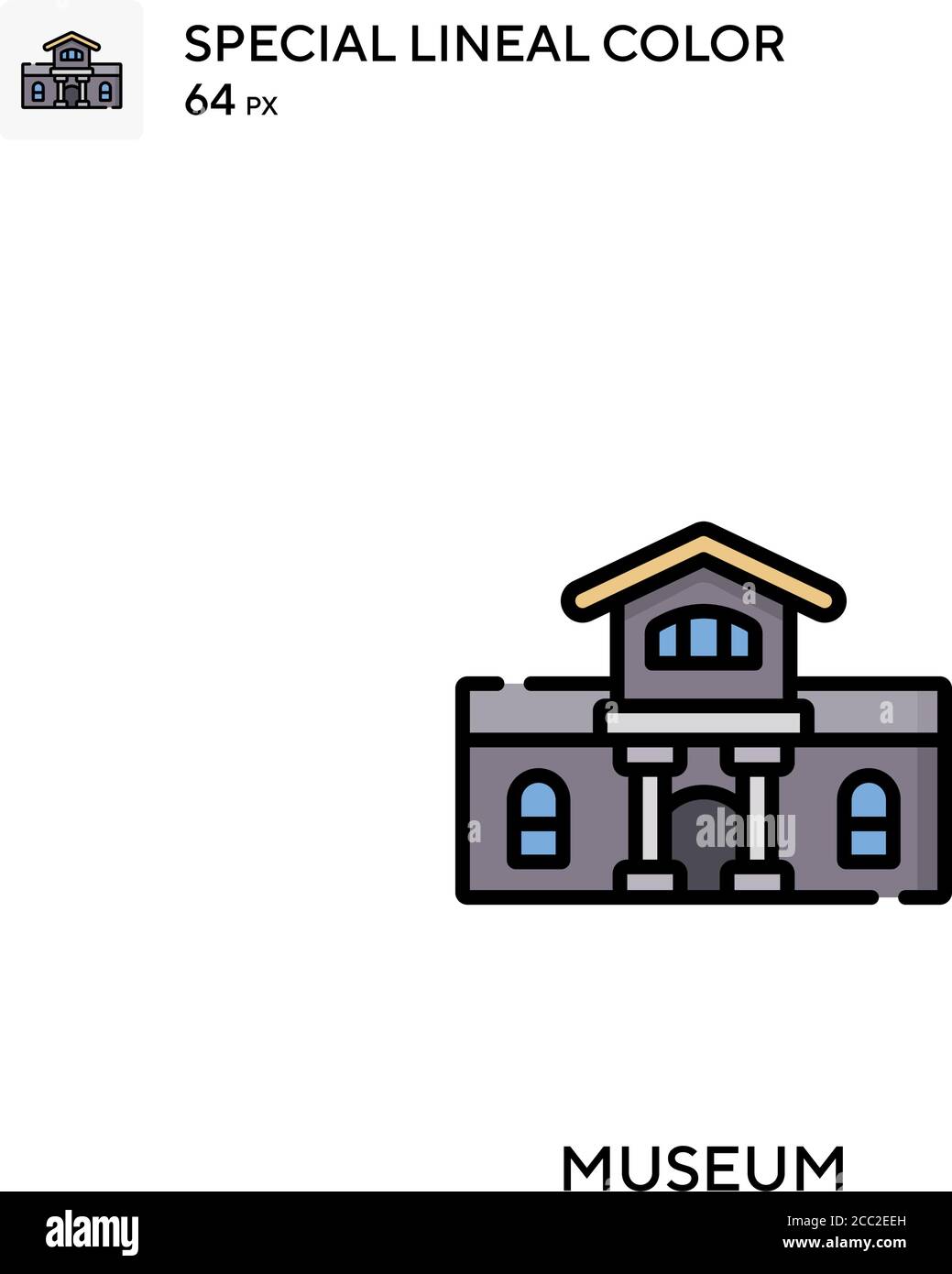 Museum Special lineal color vector icon. Museum icons for your business ...