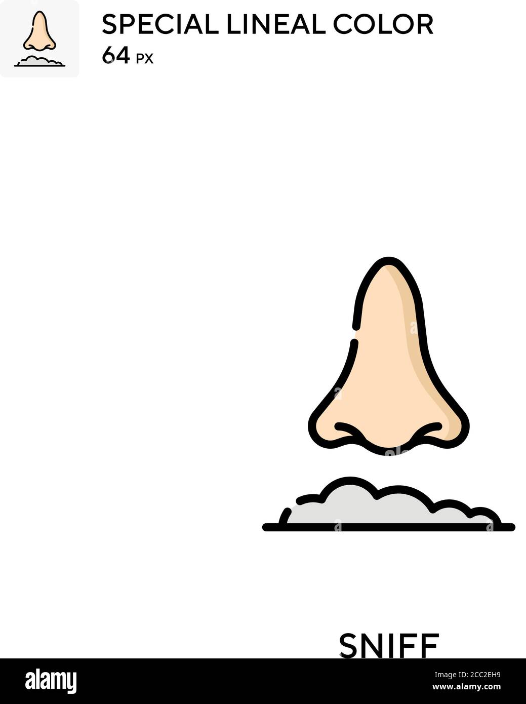 Closeup cat smelling Stock Vector Images - Alamy