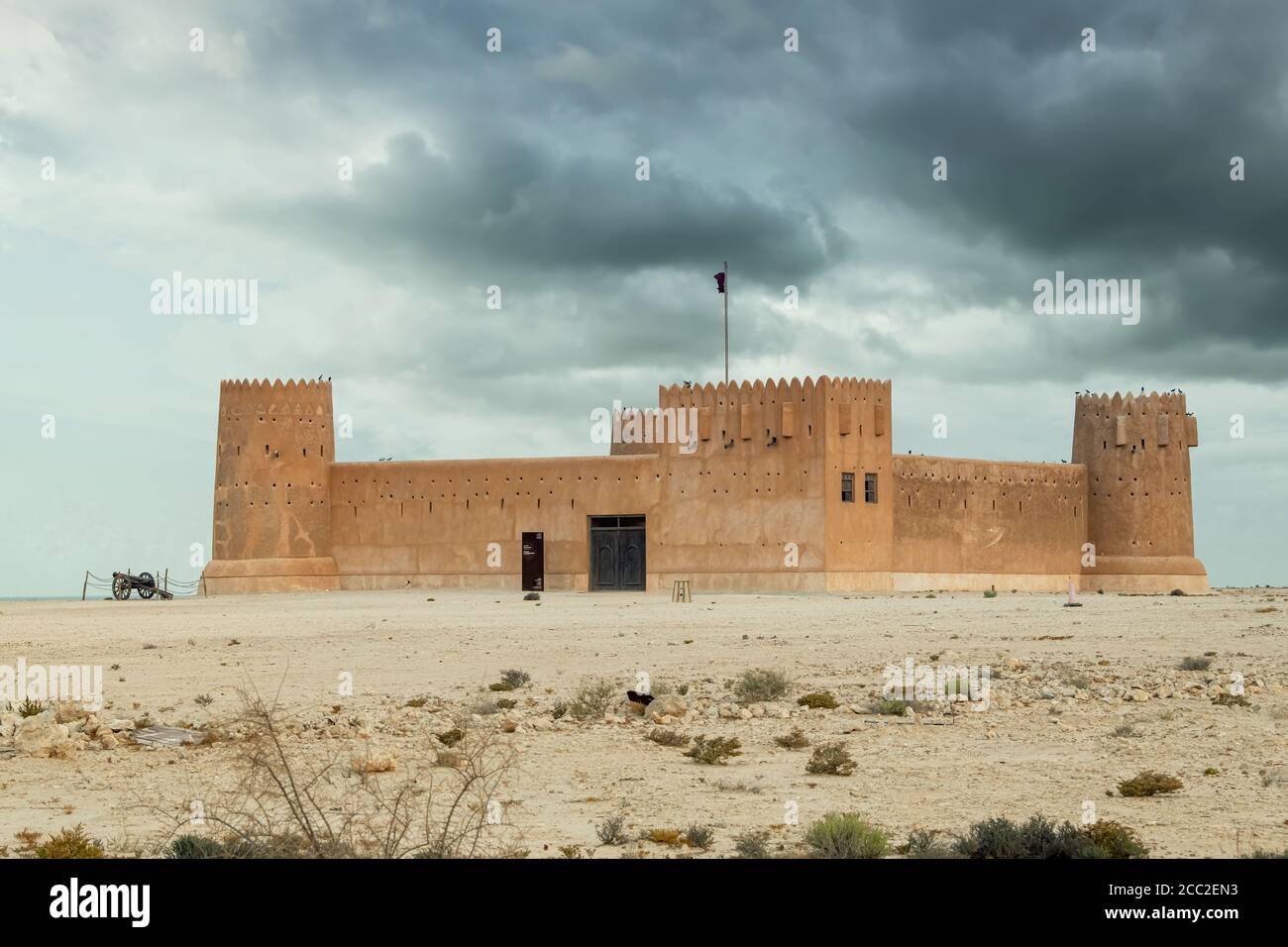 Al Zubara Fort, a historic military fortress in Qatar Stock Photo - Alamy
