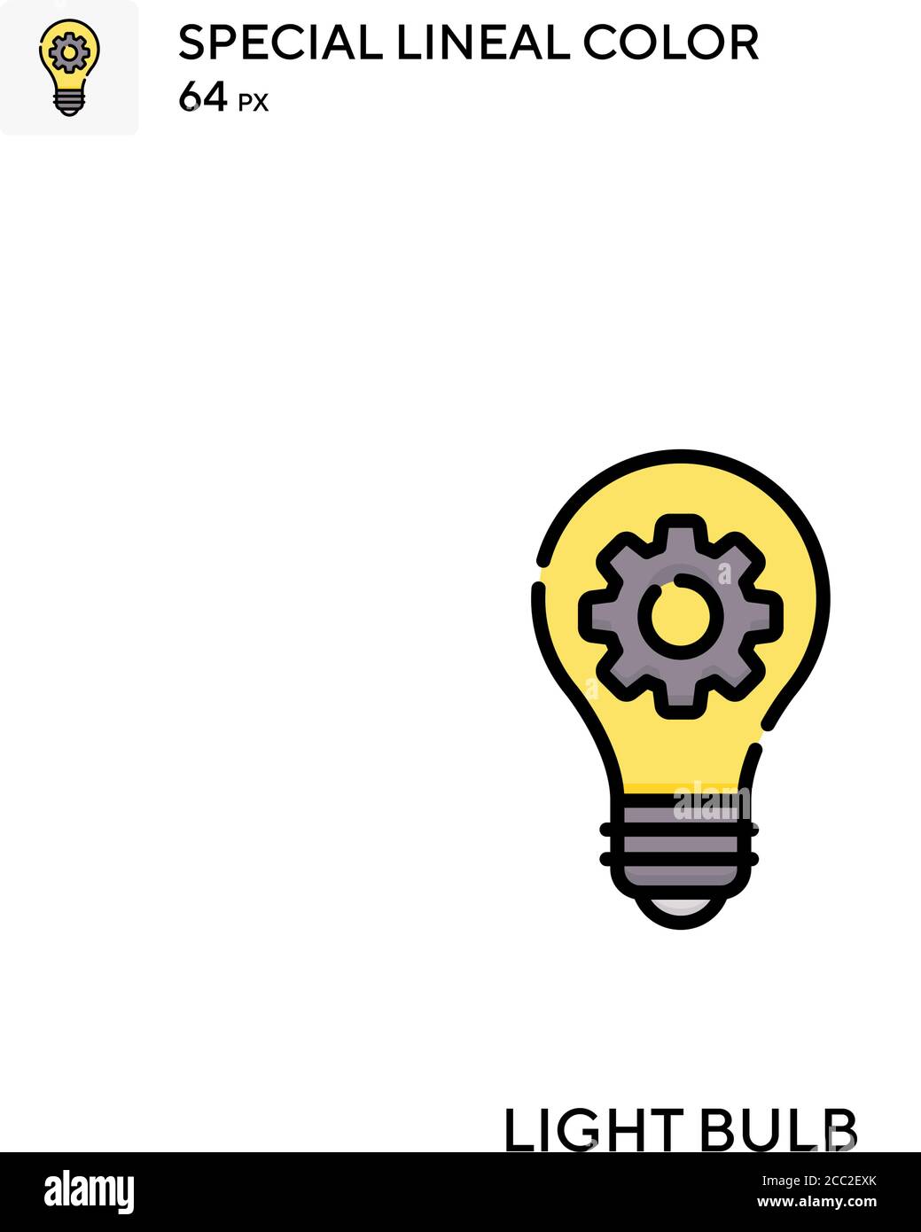 Light bulb Special lineal color vector icon. Light bulb icons for your ...