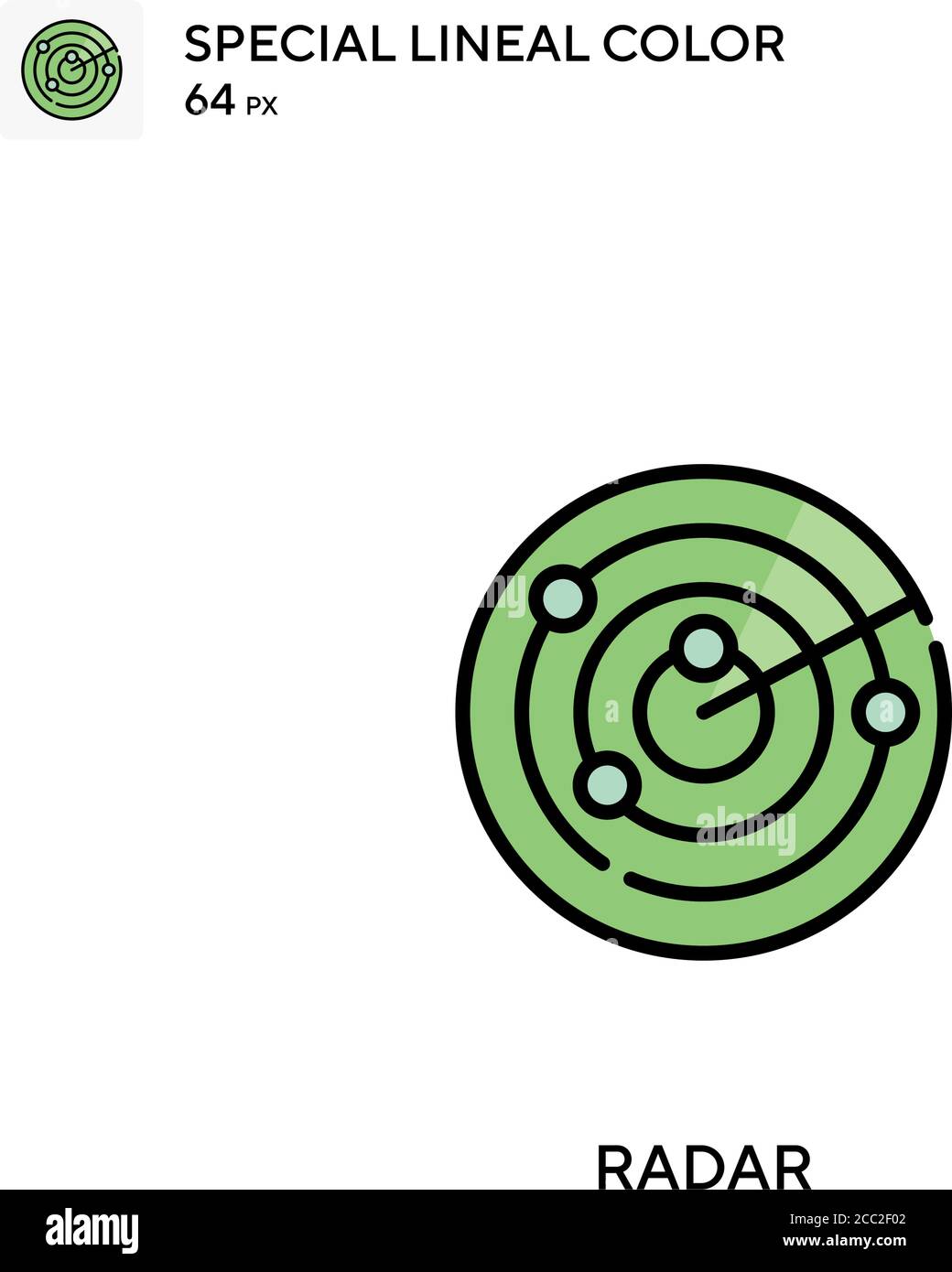 Radar Special lineal color vector icon. Radar icons for your business ...