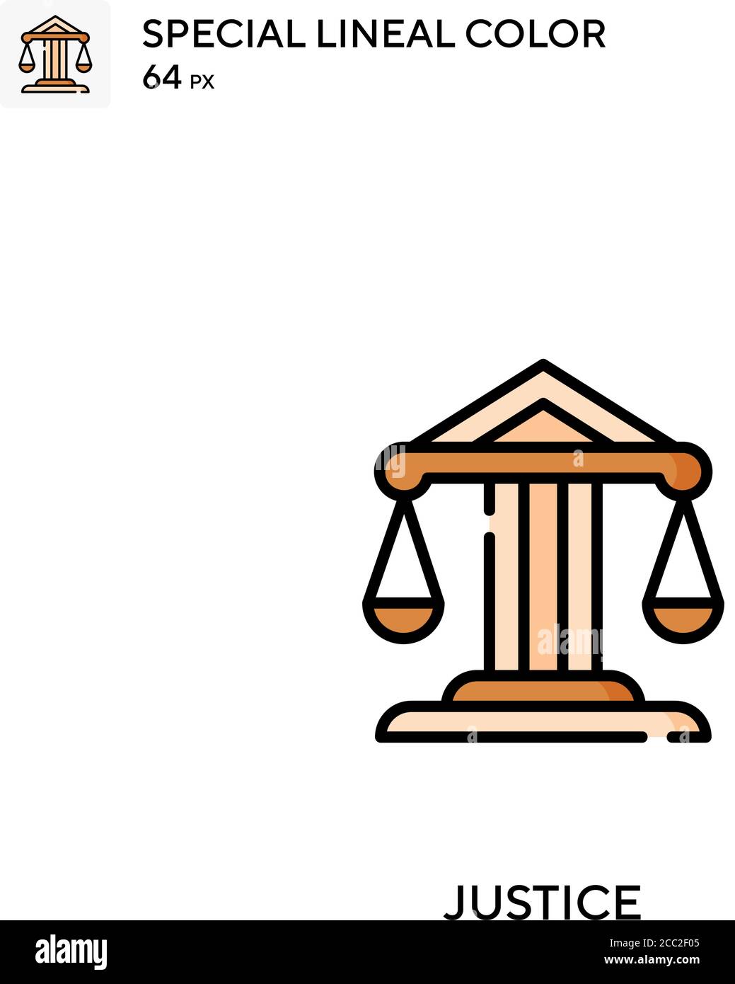 Justice Special lineal color vector icon. Justice icons for your ...