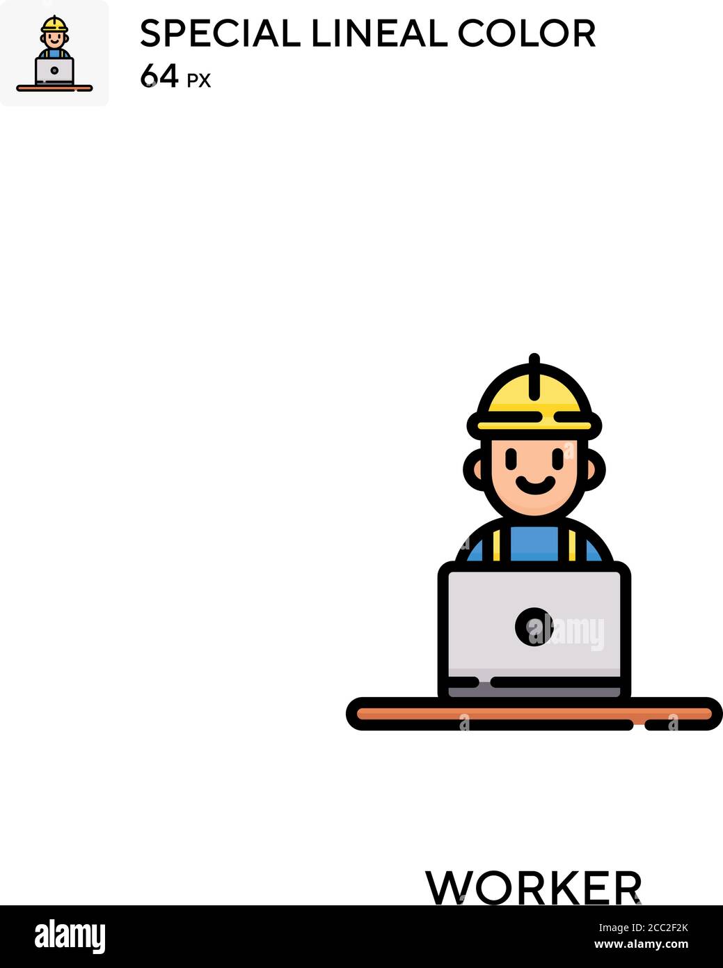 Worker Special lineal color vector icon. Worker icons for your business ...