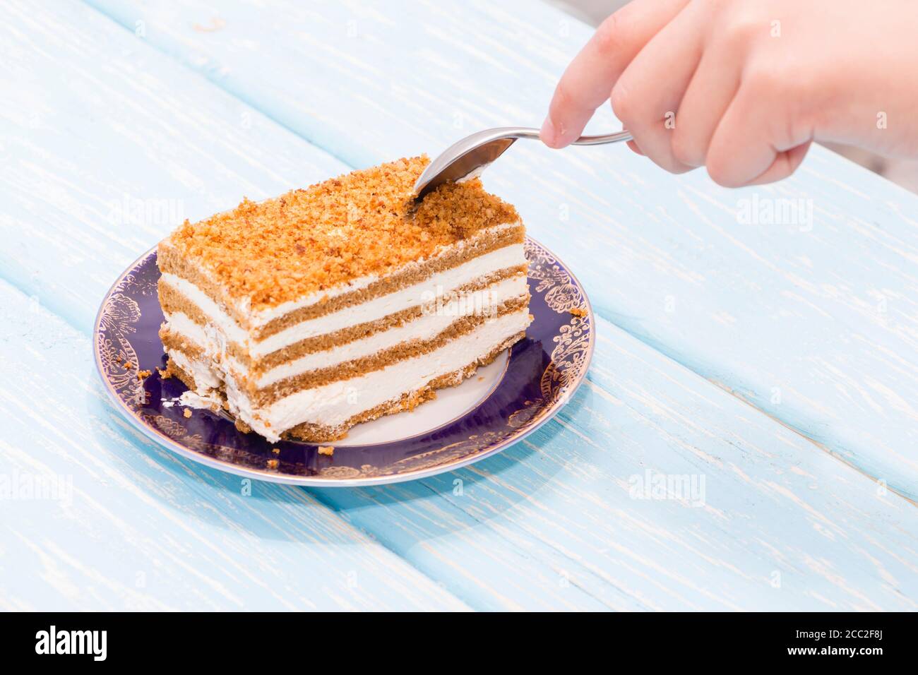 Fat woman eating cake hi-res stock photography and images - Alamy