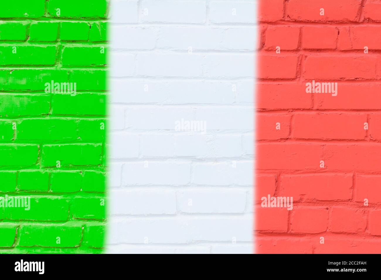 Italy flag bricks wall Stock Photo - Alamy