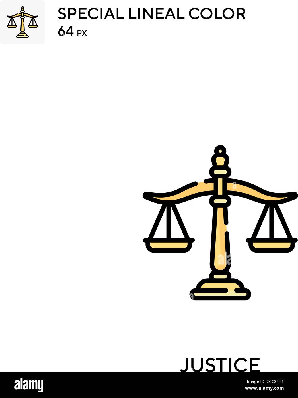 Justice Special lineal color vector icon. Justice icons for your ...