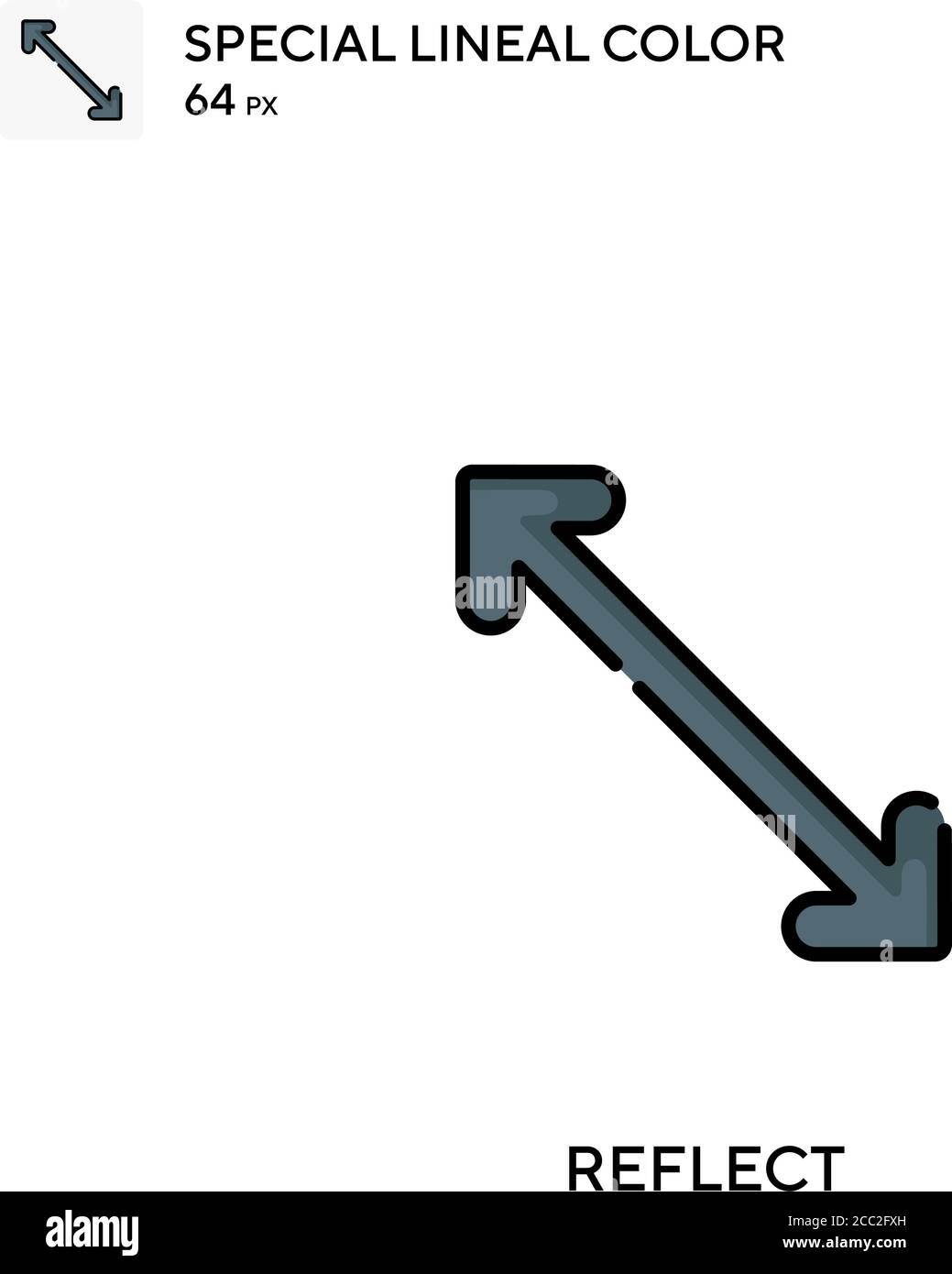 Reflect Special lineal color vector icon. Reflect icons for your ...