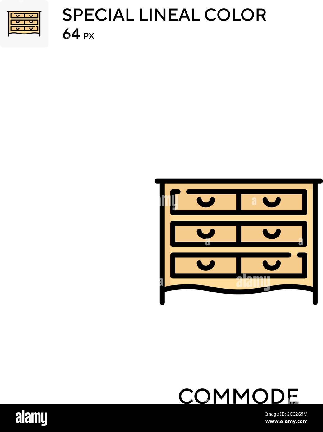Commode Special lineal color vector icon. Commode icons for your ...