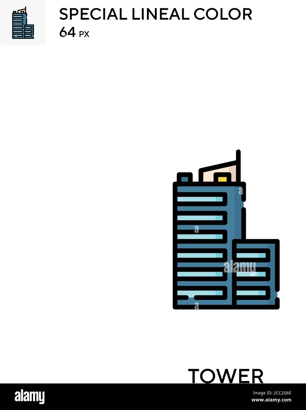 Tower Special lineal color vector icon. Tower icons for your business ...