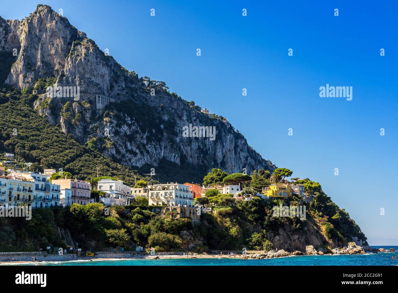 Capri island in a beautiful summer day in Italy Stock Photo - Alamy