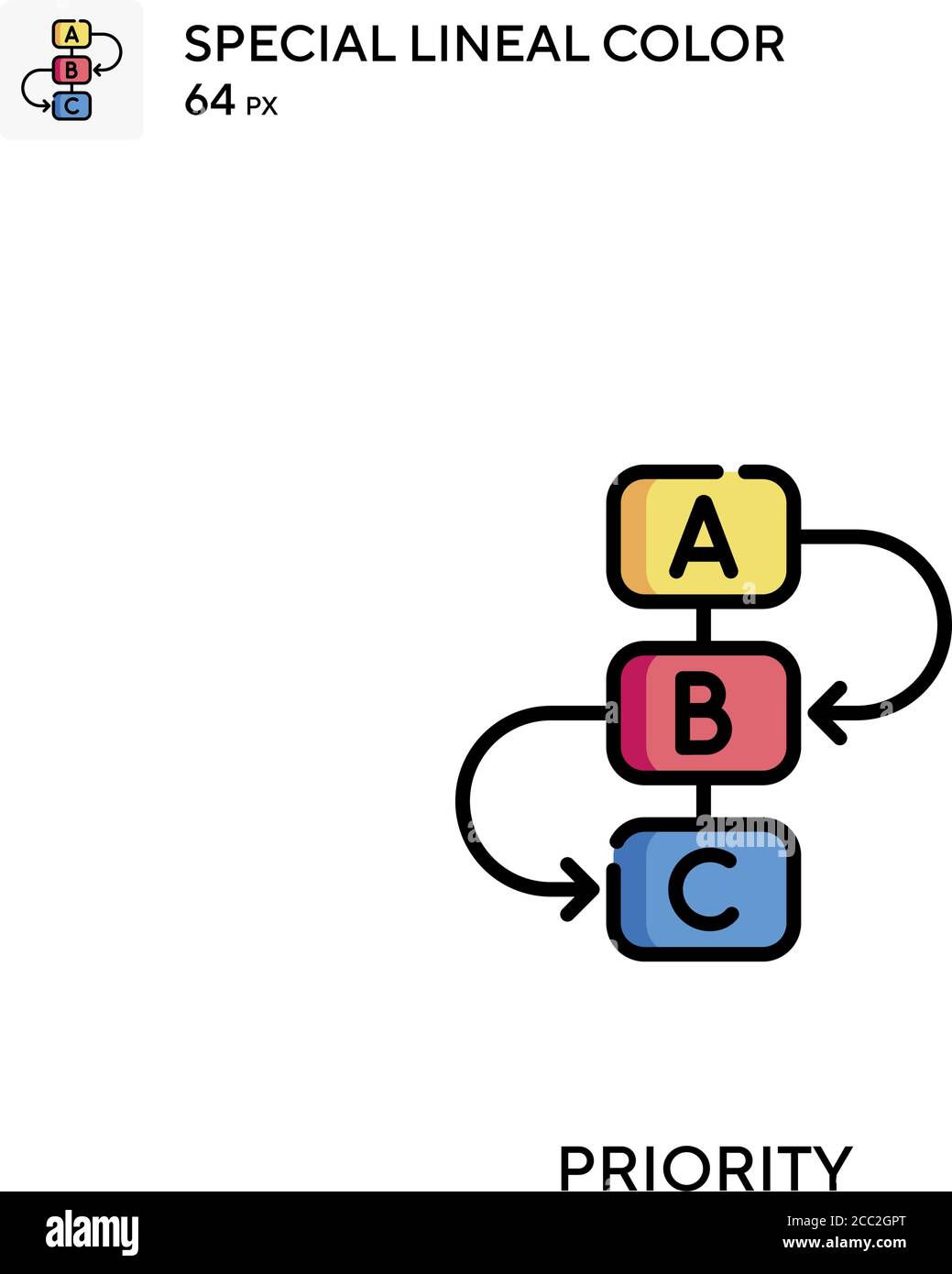 Priority Special lineal color vector icon. Priority icons for your ...