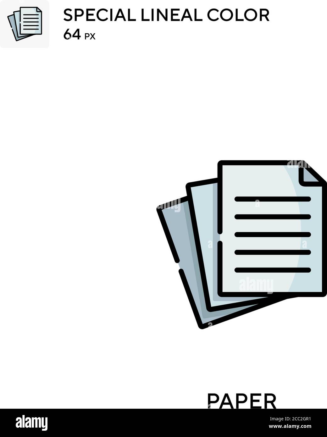 Paper Special lineal color vector icon. Paper icons for your business ...