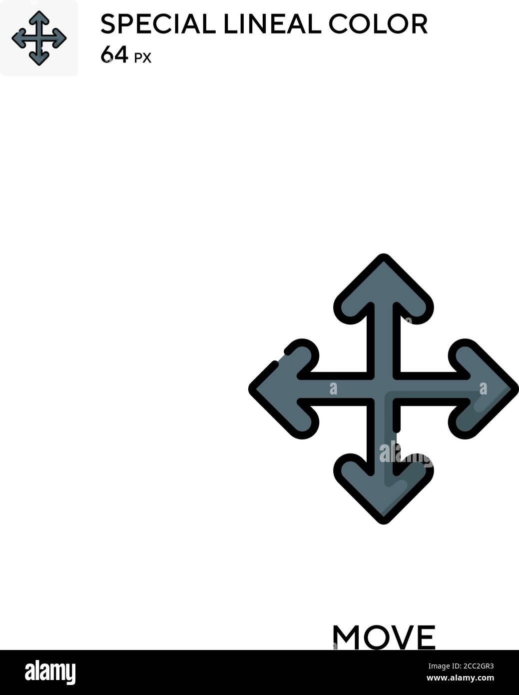 Move Special lineal color vector icon. Move icons for your business ...