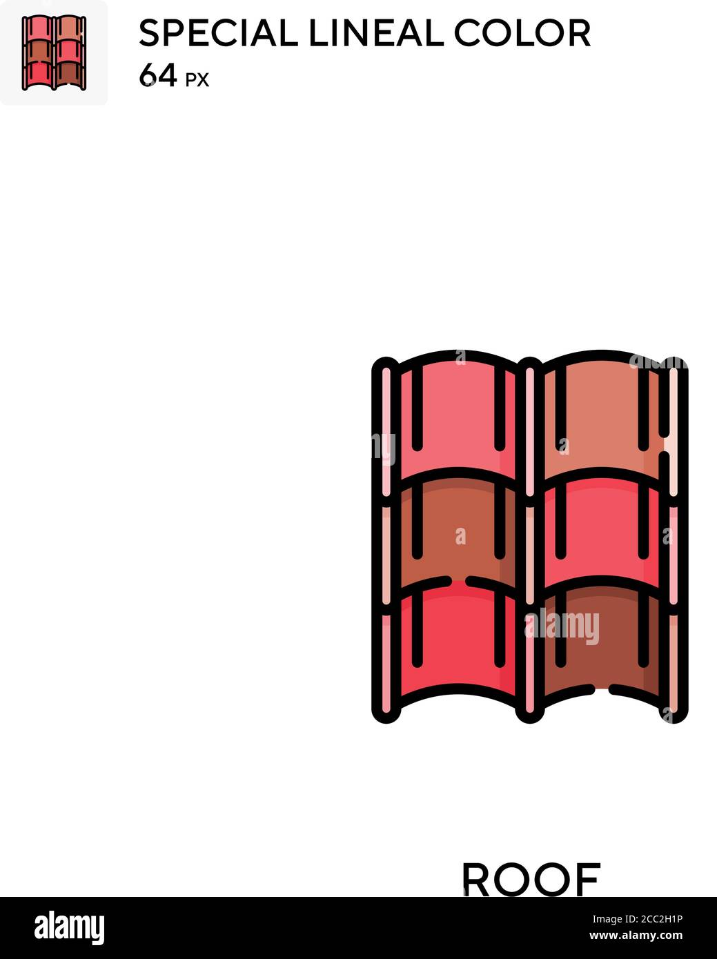 Roof Special lineal color vector icon. Roof icons for your business ...