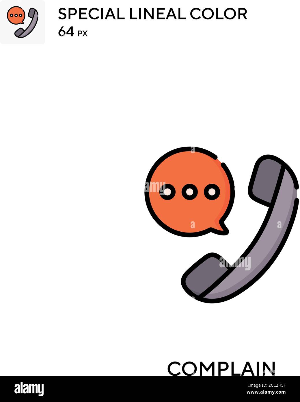 Complain Special lineal color vector icon. Complain icons for your ...