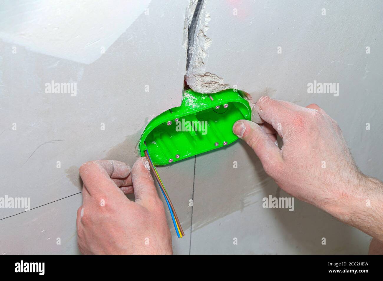 Installation of new sockets. Repair in the apartment. wires outlet and ...