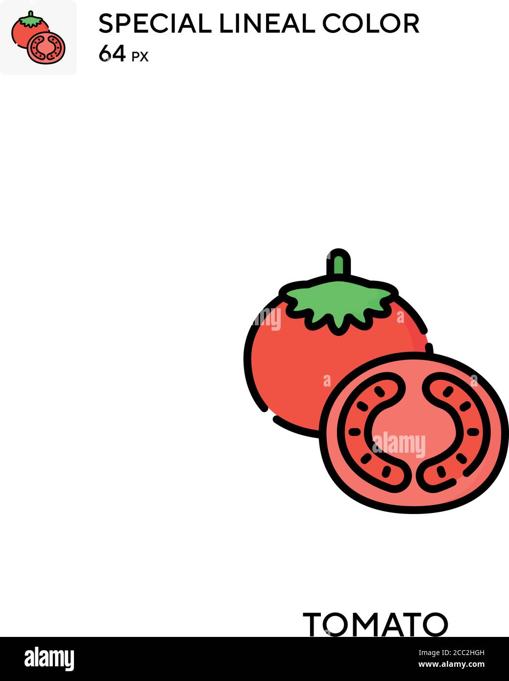 Tomato Special lineal color vector icon. Tomato icons for your business ...