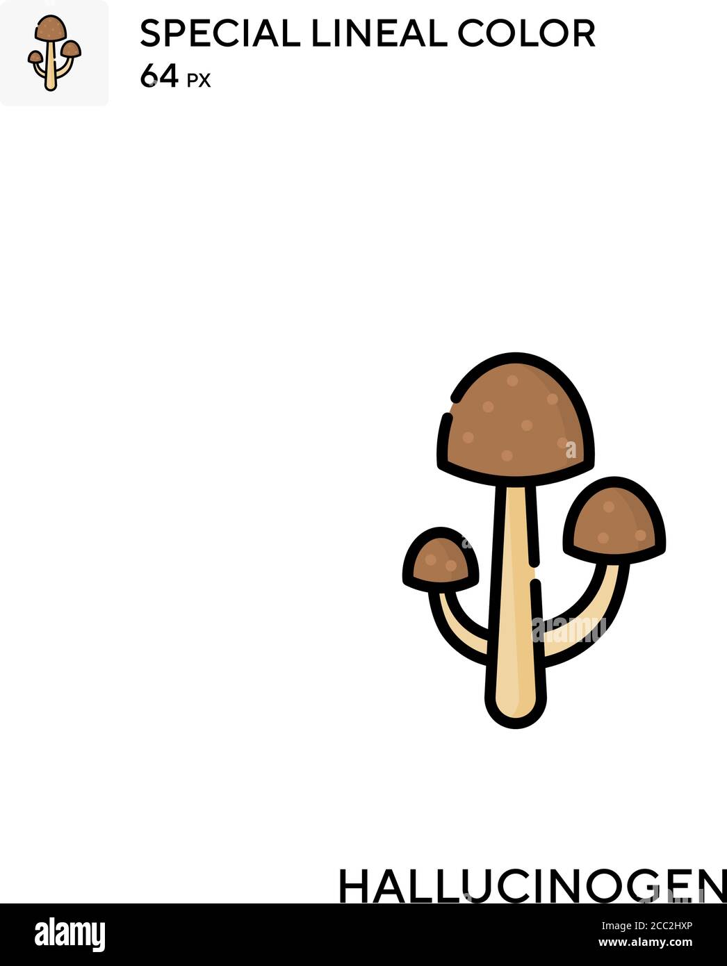 Hallucinogen Special lineal color vector icon. Hallucinogen icons for ...