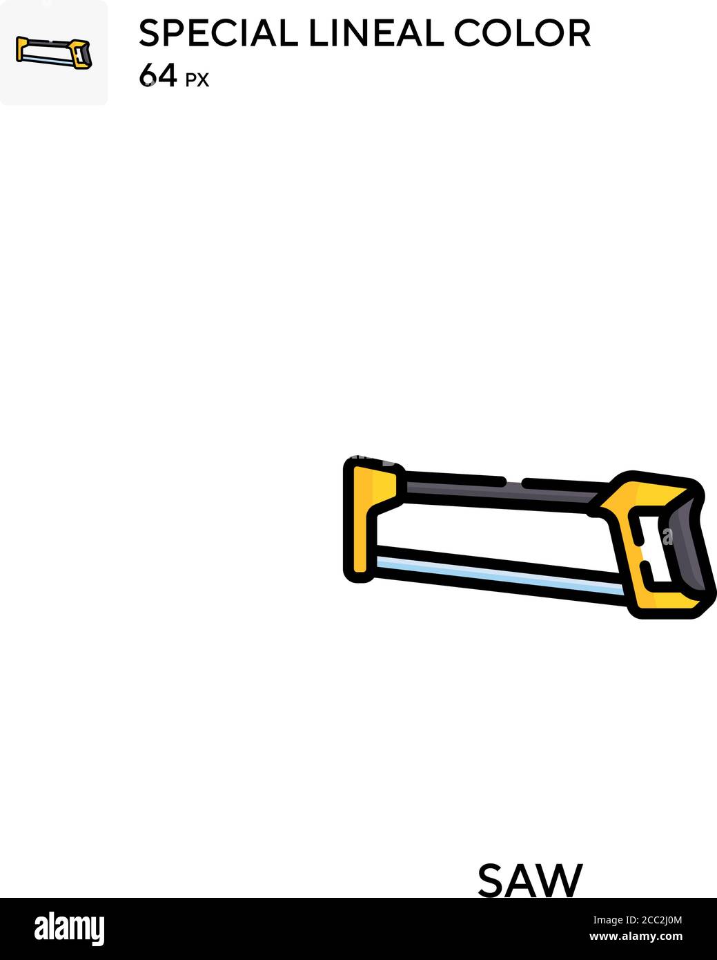 Saw Special lineal color vector icon. Saw icons for your business ...