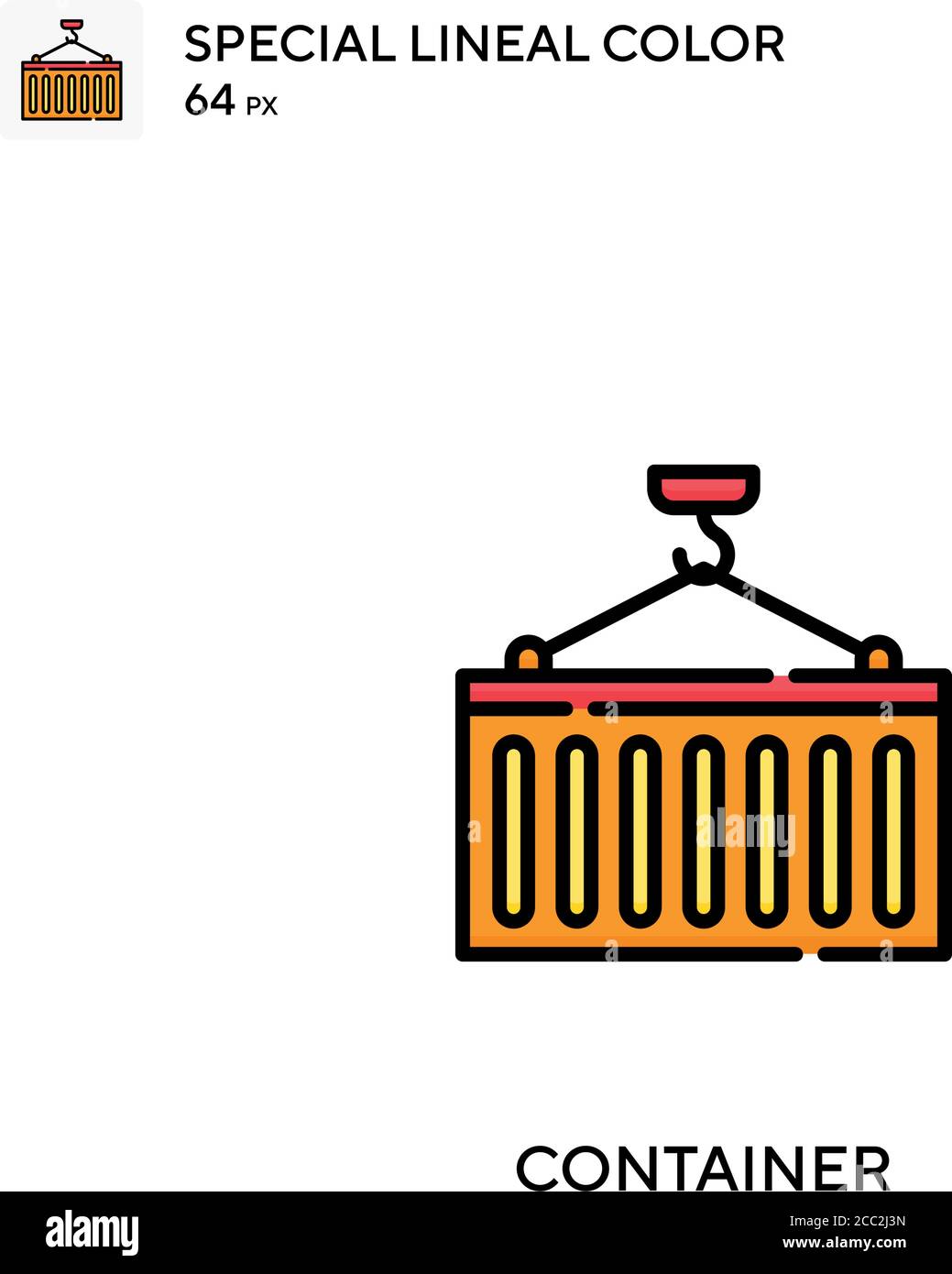 Container Special lineal color vector icon. Container icons for your ...