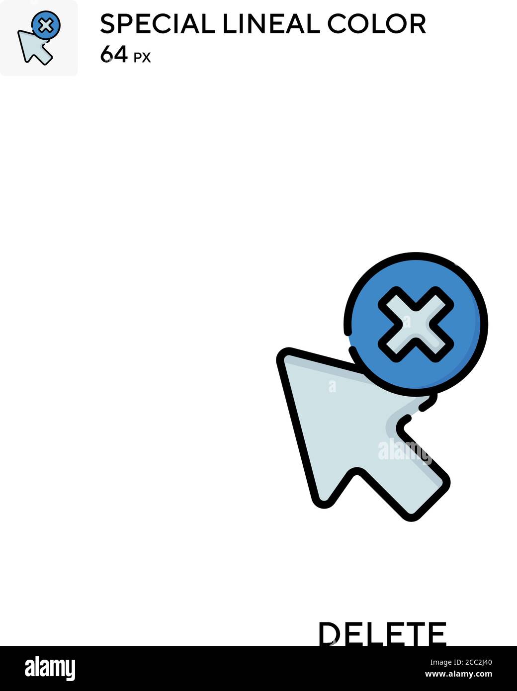 Delete Special lineal color vector icon. Delete icons for your business ...