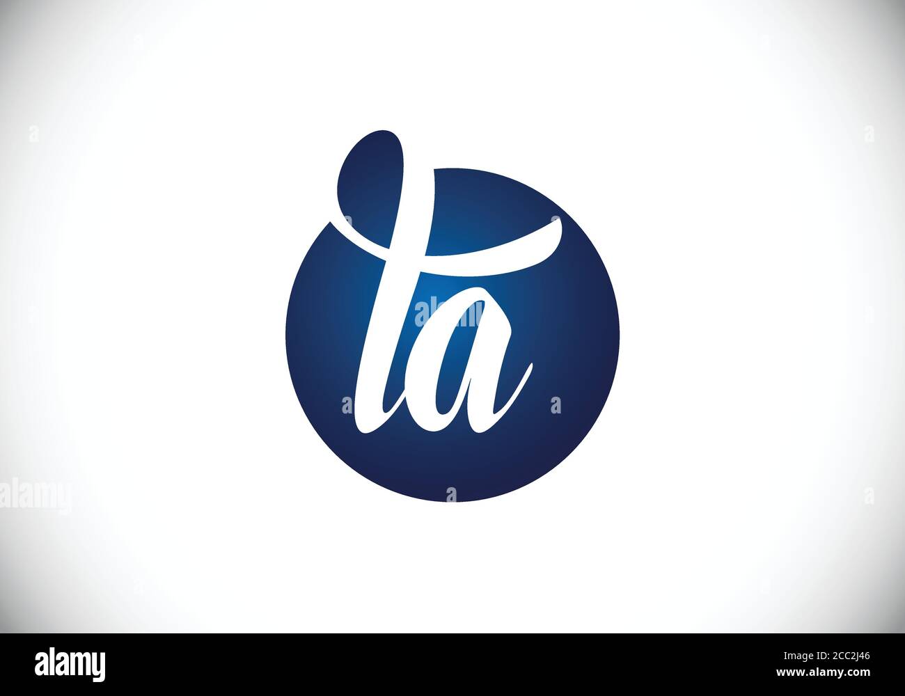 Initial Monogram Letter L A Logo Design Vector Template. L A monogram ...