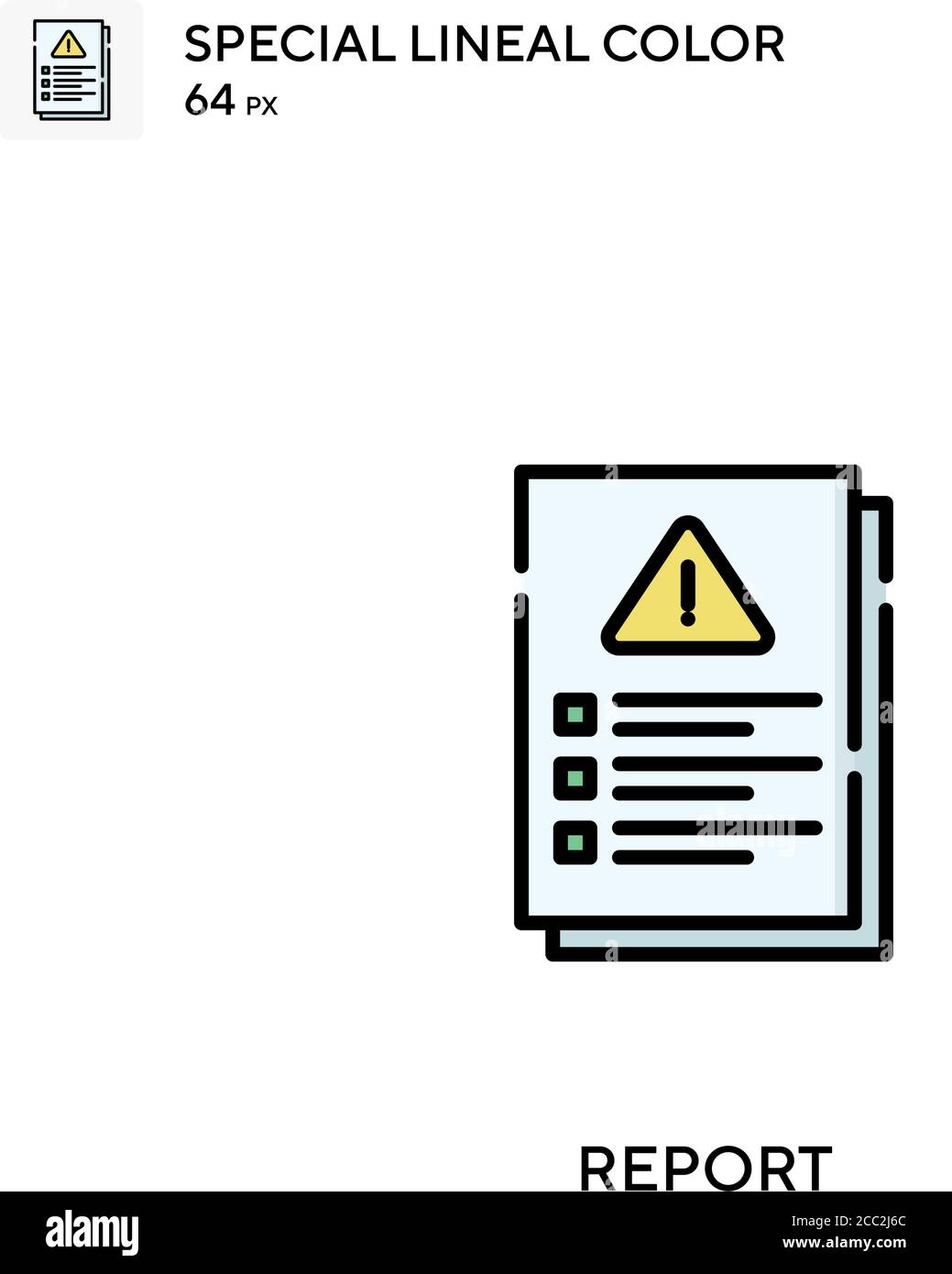 Report Special lineal color vector icon. Report icons for your business ...