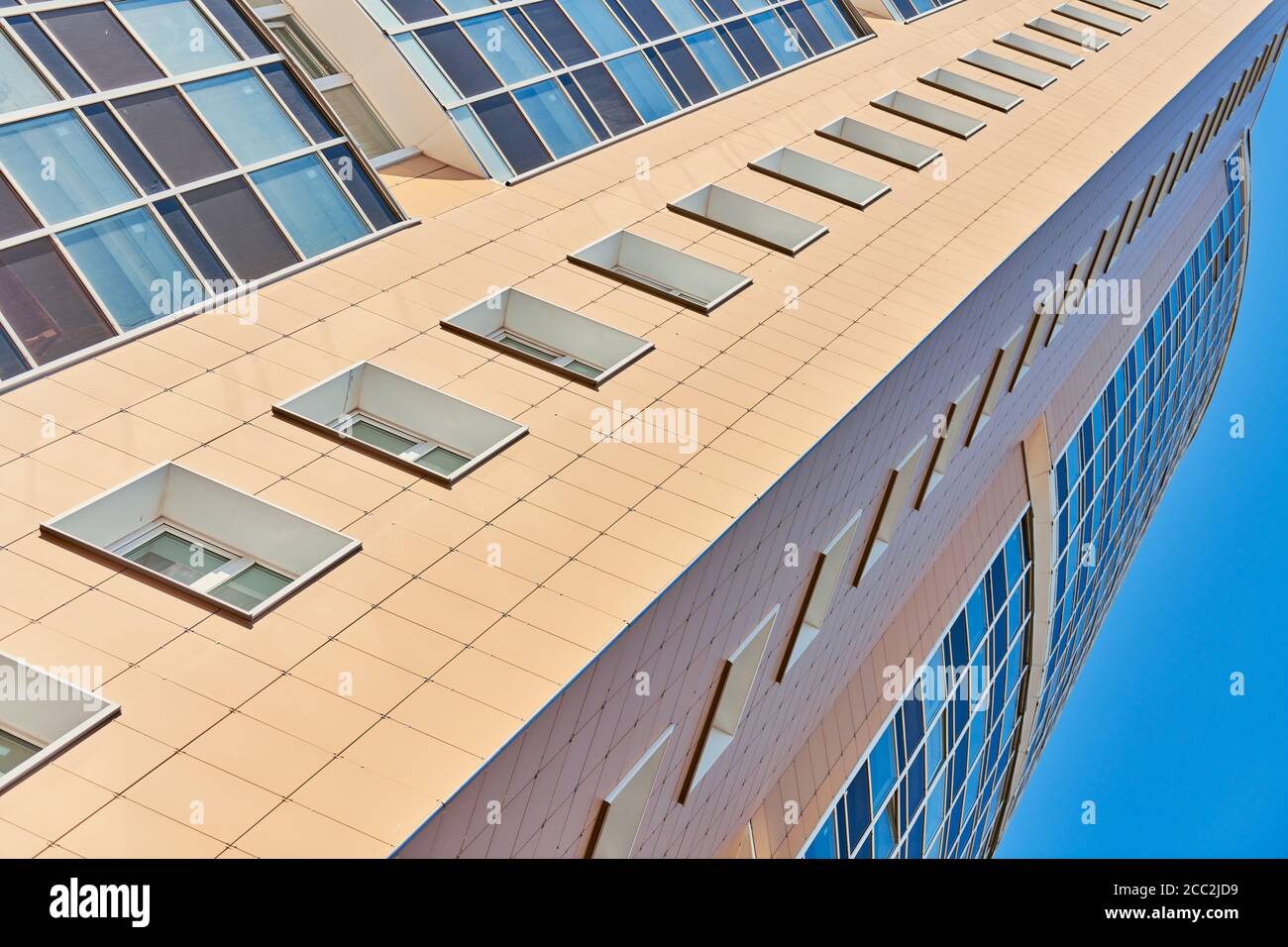 Multistorey building. Rhythm in photography. Multi-storey facade ...