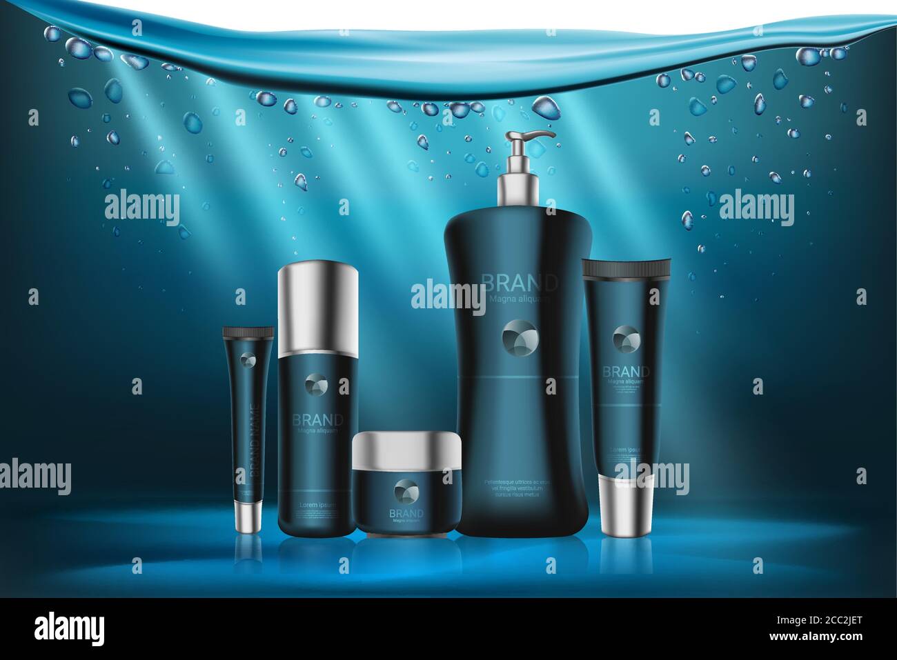 Drops of water on face Stock Vector Images - Alamy