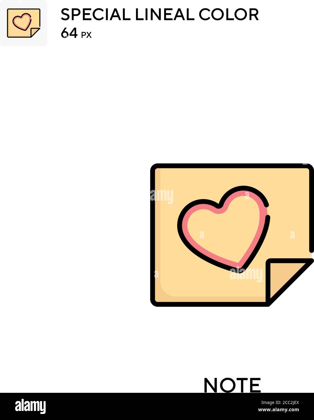 Note Special lineal color vector icon. Note icons for your business project Stock Vector Image ...