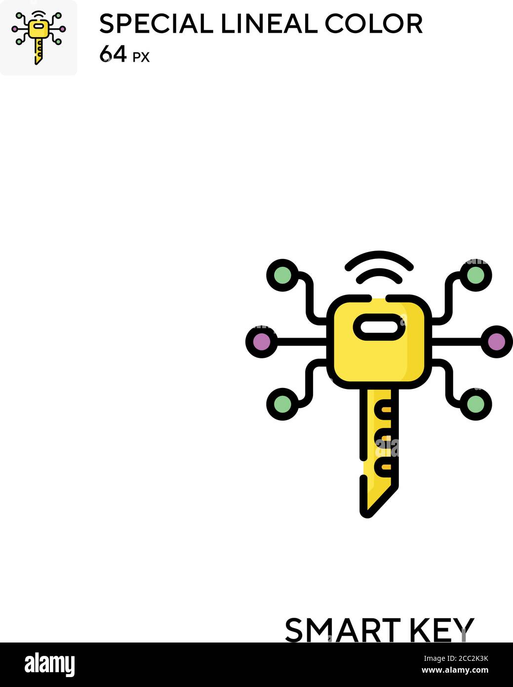 Smart key Special lineal color vector icon. Smart key icons for your ... Smart key Special lineal color vector icon. Smart key icons for your ...