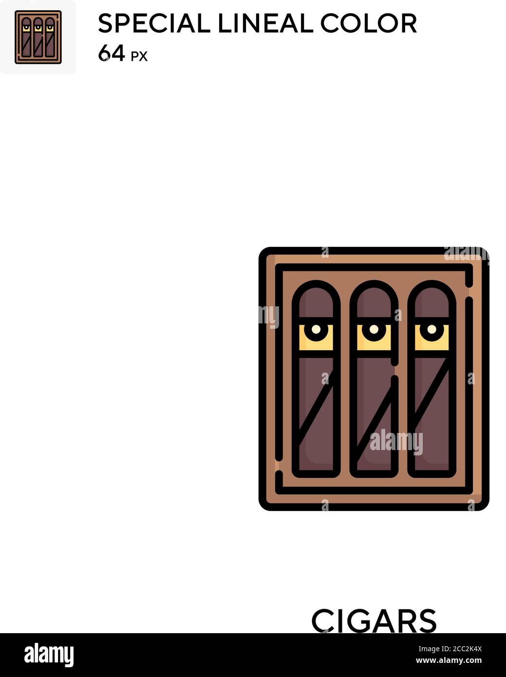 Cigars Special lineal color vector icon. Cigars icons for your business ...