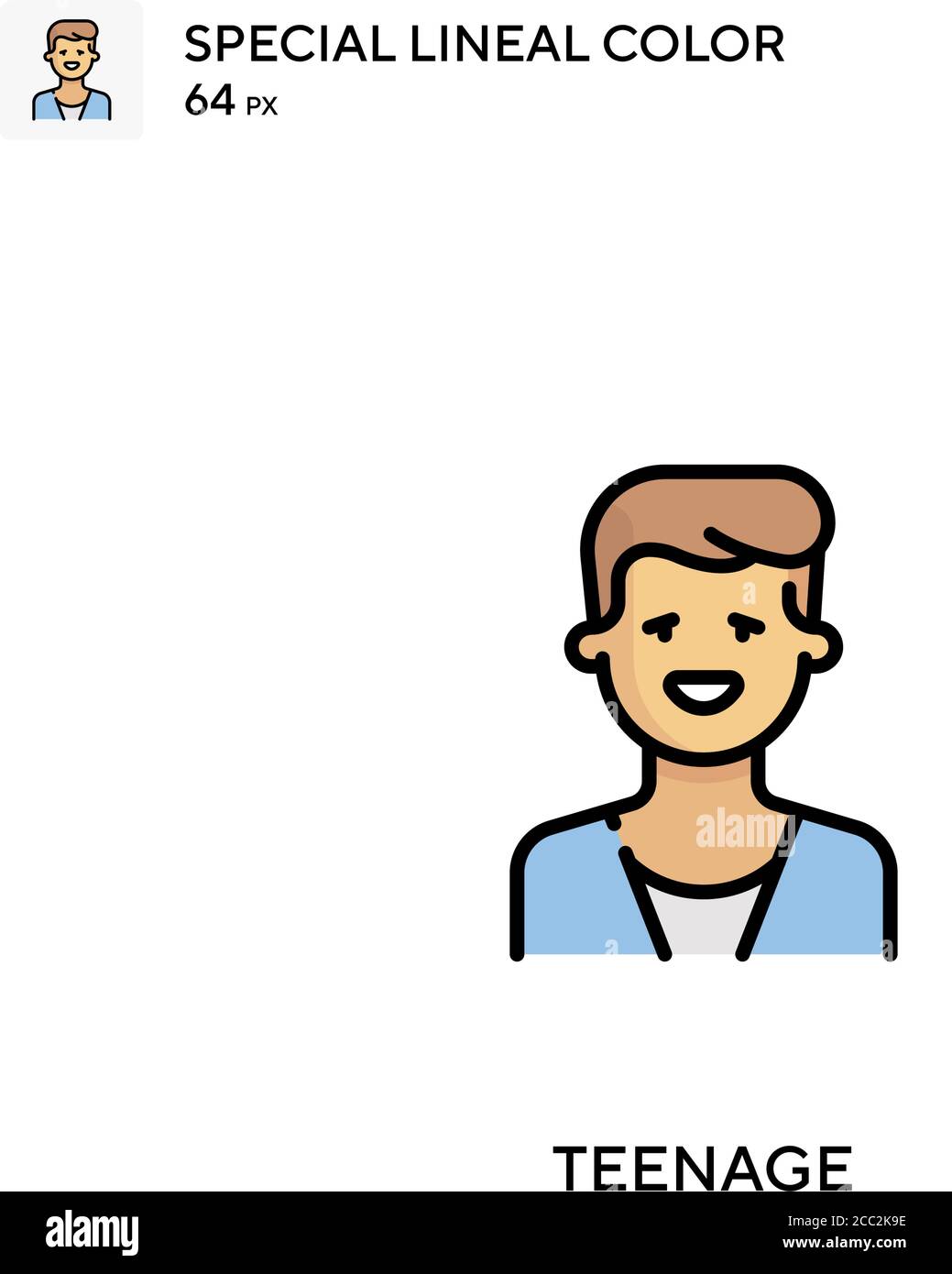 Teenage Special lineal color vector icon. Teenage icons for your ...