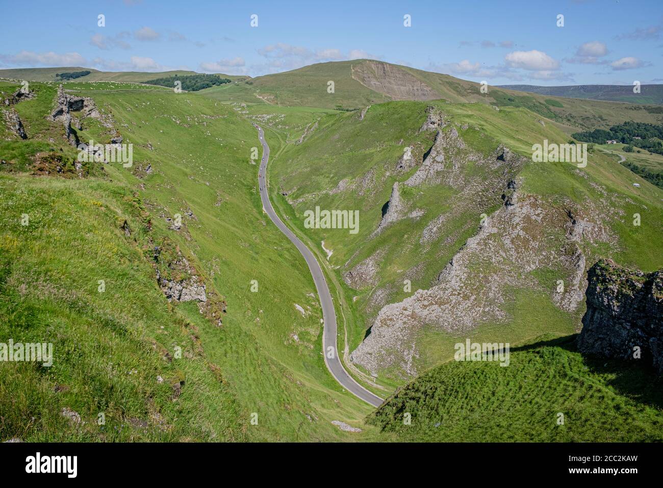 Winnats Pass, in The Derbyshire Peak District, England Stock Photo - Alamy
