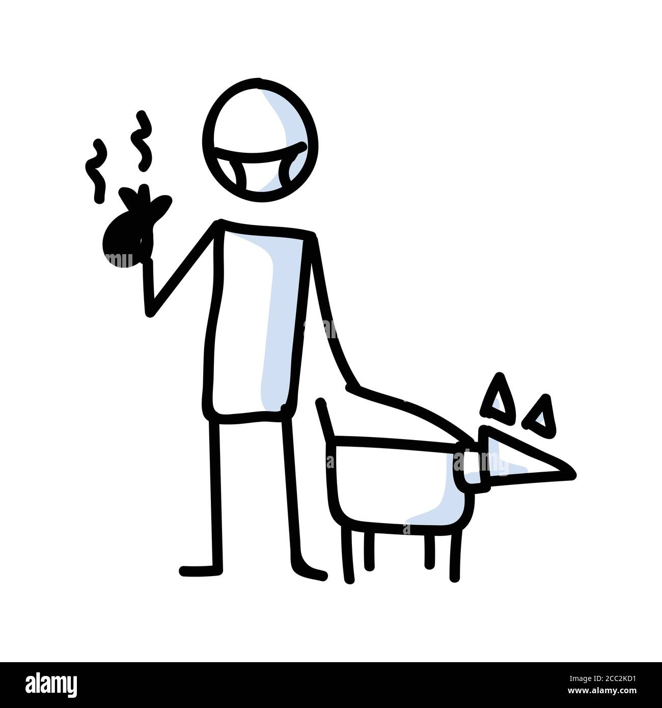 Dog communicate with Stock Vector Images - Alamy