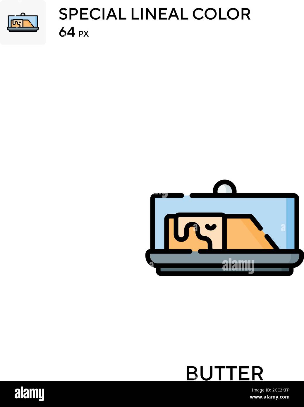 Butter Special lineal color vector icon. Butter icons for your business ...